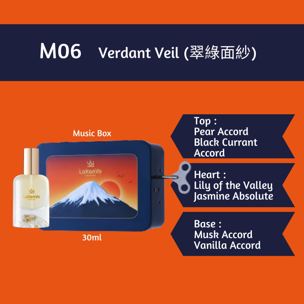 LaKanVo M06 - Verdant Veil (翠綠面紗) Music Box Perfume (EDP) | Shopee Malaysia