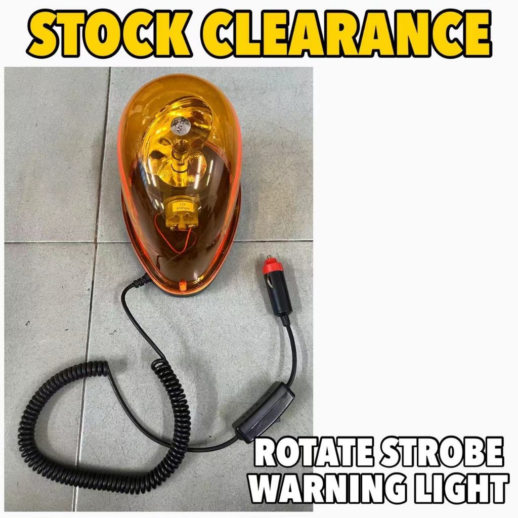 12V LED Magnet Rotate Flash Light Car Kereta Convoy Security Guard ...