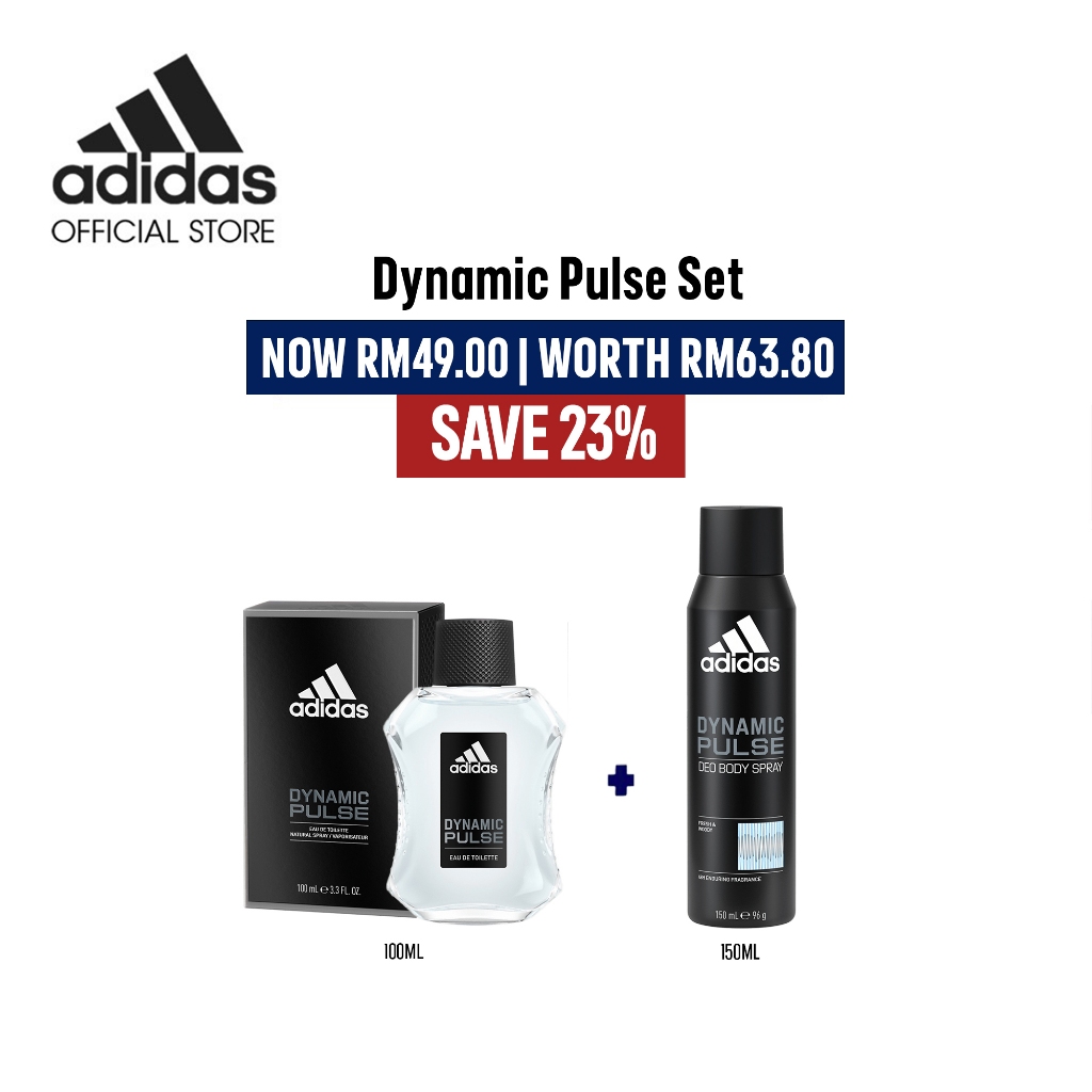 Adidas Dynamic Pulse Set (Adidas EDT Dynamic Pulse 100ml, Deodorant ...
