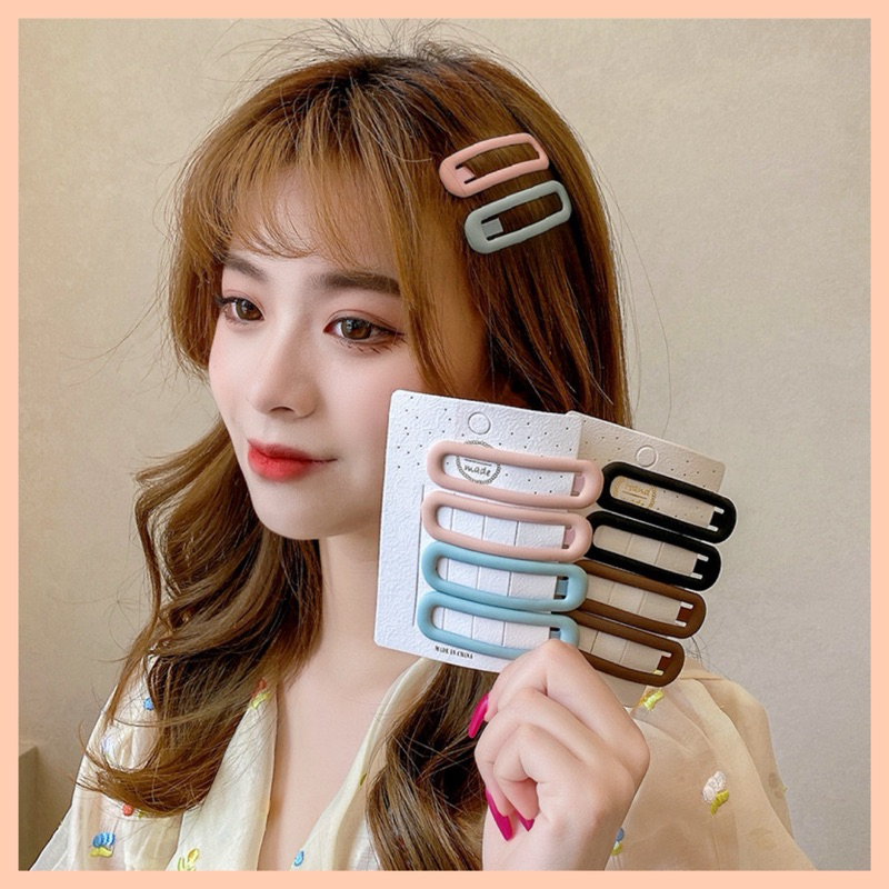 🇲🇾Ready stock🇲🇾 Basic 2pcs hairpin klip rambut steel hair root metal ...