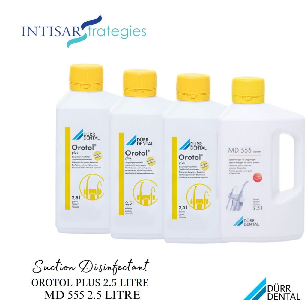 DURR DENTAL SUCTION DISINFECTANT (OROTOL PLUS + MD 555) 2.5 LITRE ...