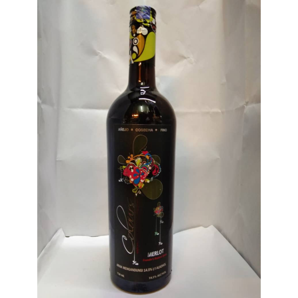 WINE COLOUR (MERLOT) 750ml NON-HALAL | Shopee Malaysia