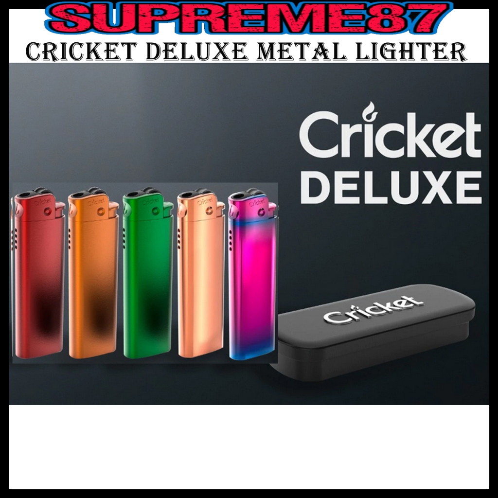 Cricket Deluxe Metal Lighter With Black Metal Gift Box | Shopee Malaysia