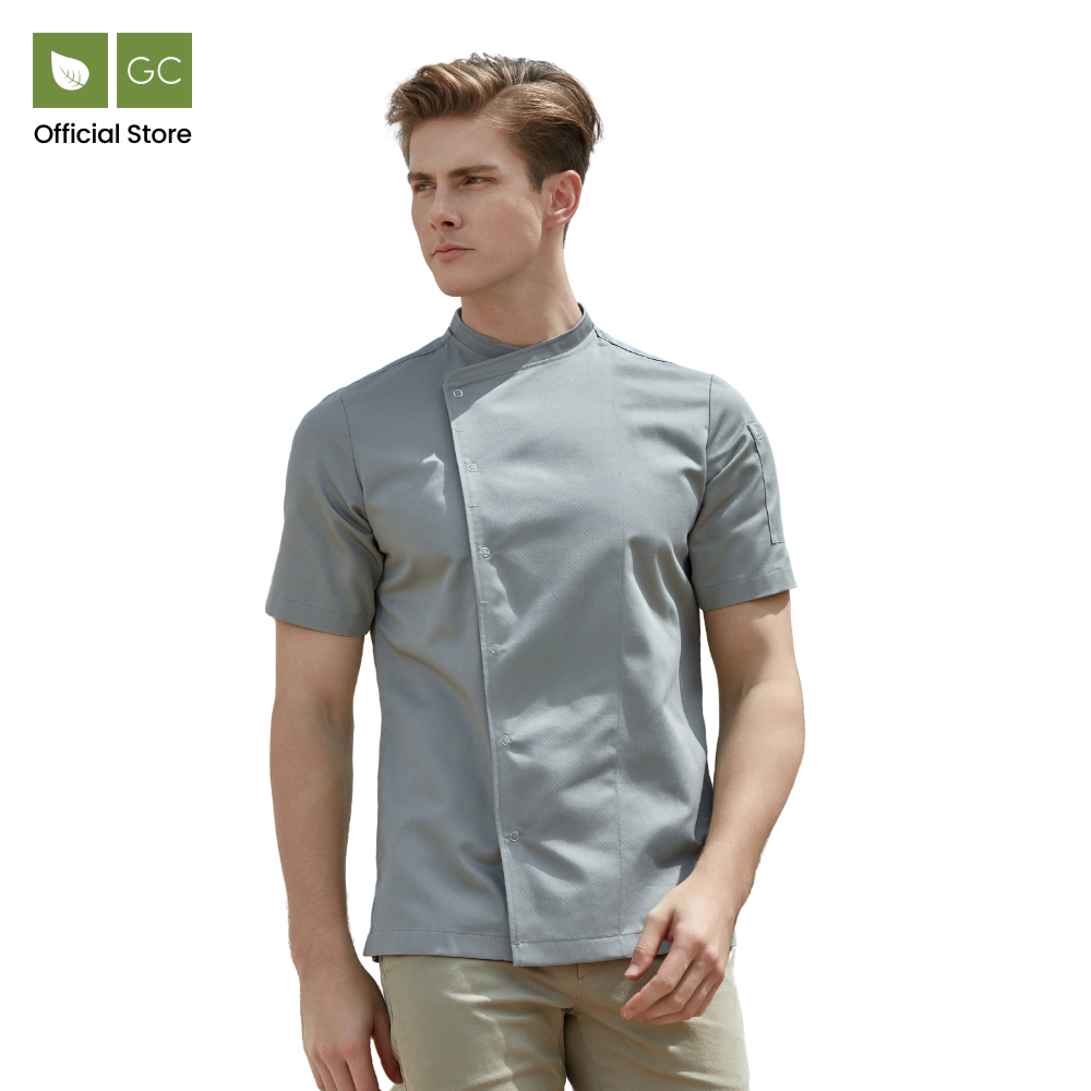 Harley Grey Chef Jacket, Short Sleeve | Shopee Malaysia