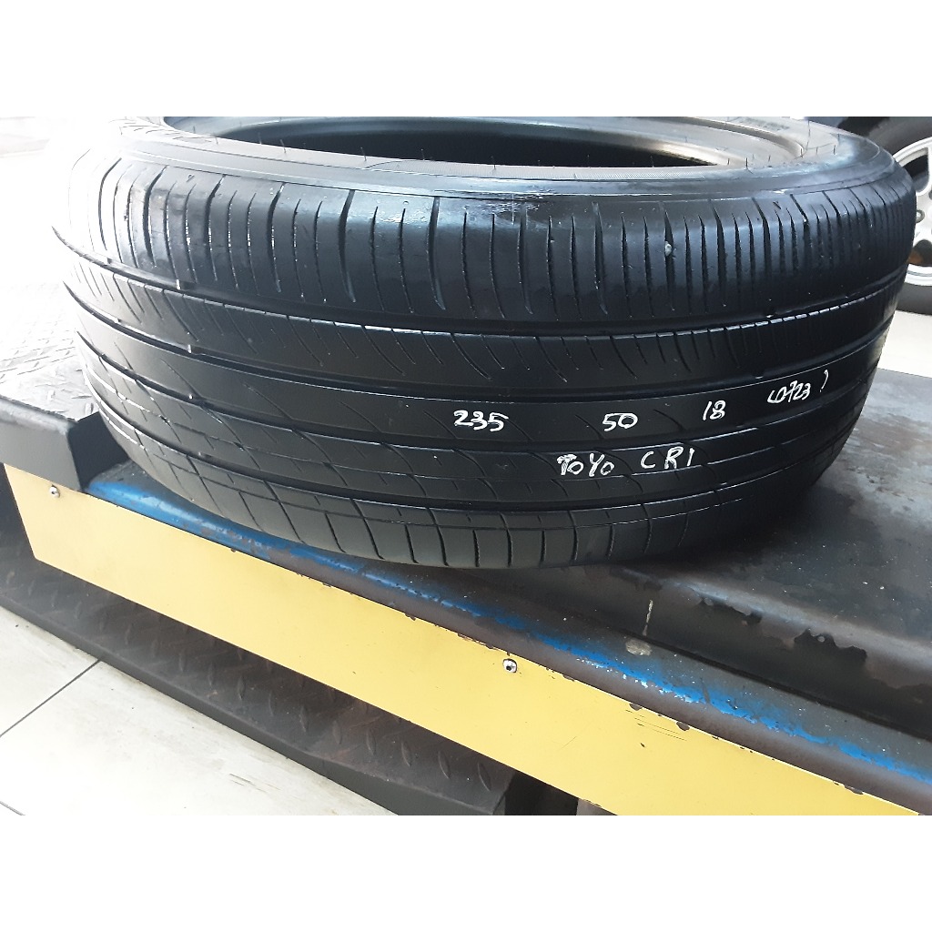 Used Tyre Secondhand Tayar TOYO CR1 235/50R18 80% Bunga Per 1pc | Shopee Malaysia