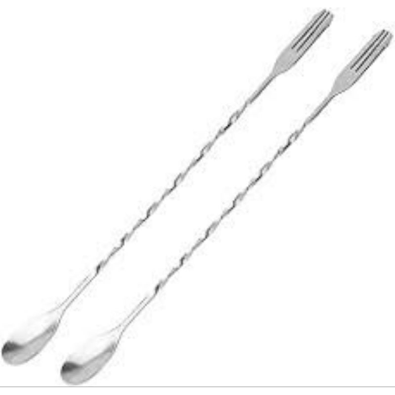 Spiral Teadrop Spoon Mixing BartenderSteady Sip Stainless Steel Dual ...