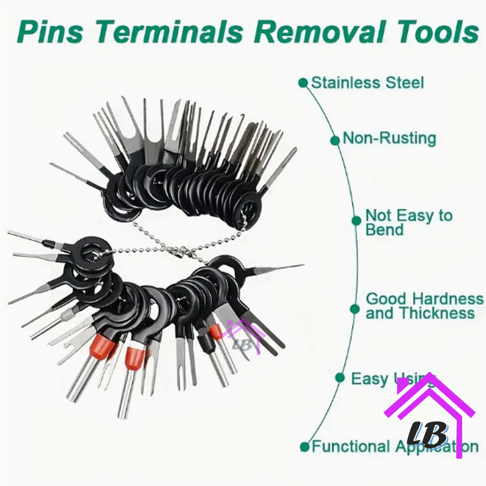 Car Terminal Removal Tool Kit Wiring connector Pin Release Extractor ...