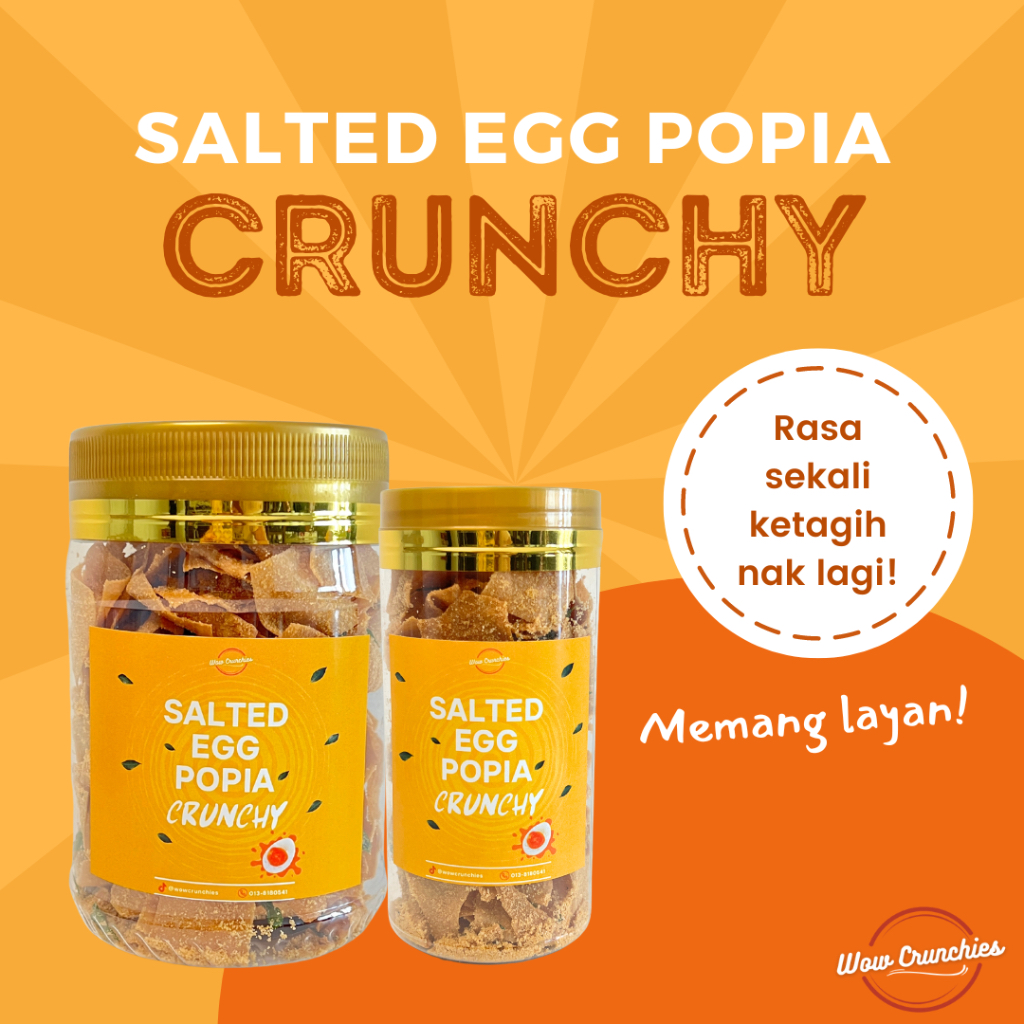 Salted Egg Popia Crunchy by Wow Crunchies | Shopee Malaysia