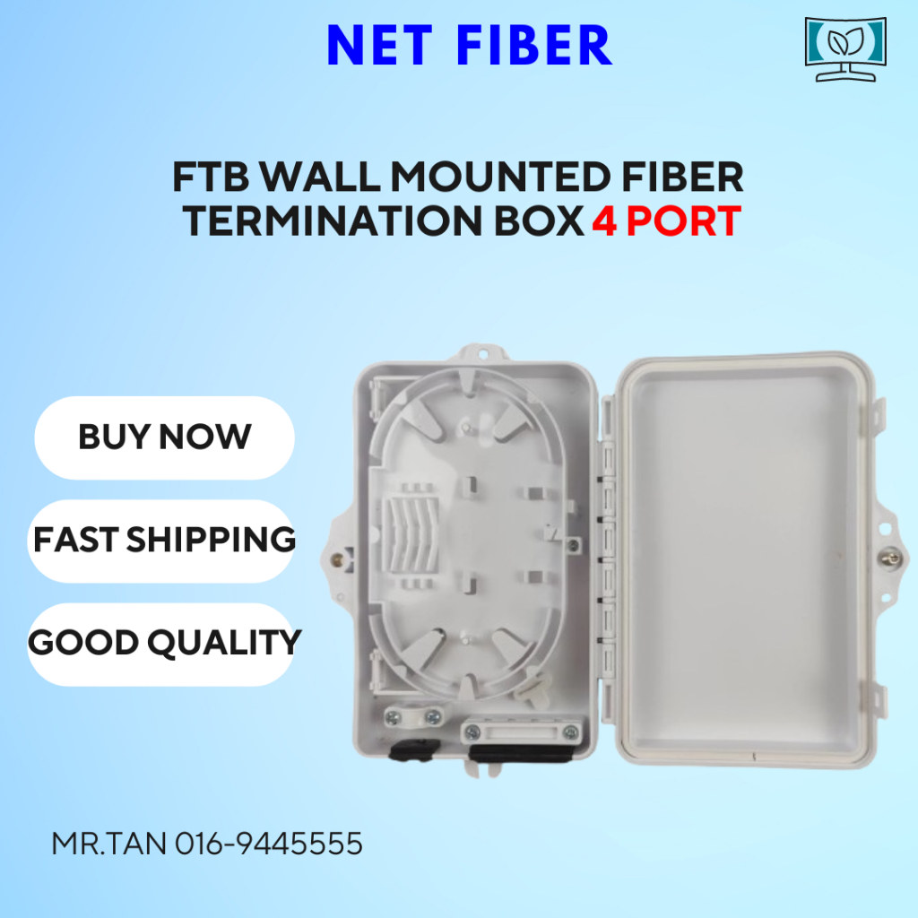 4 PORT FTB Wall Mounted Fiber Termination Box | Shopee Malaysia