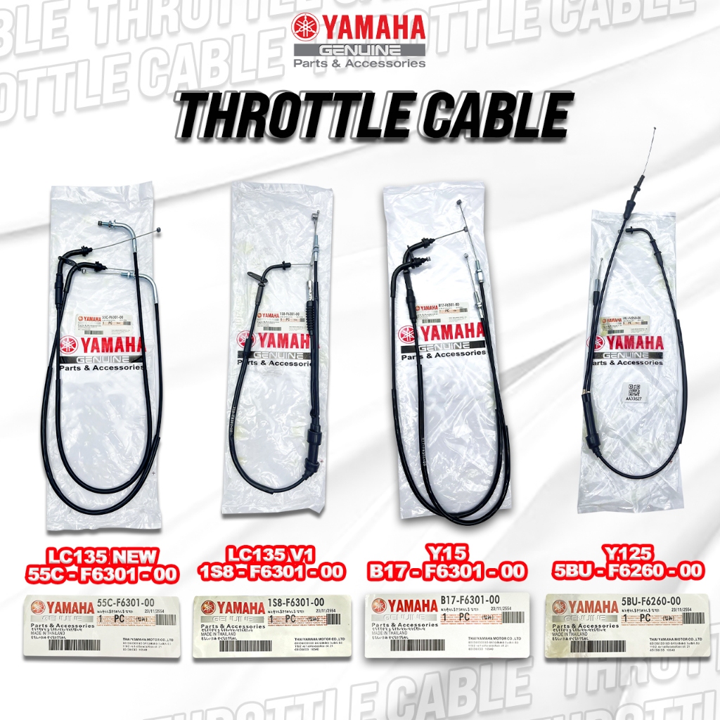 THROTTLE CABLE Y15 V1 V2 Y15ZR LC 135 OLD LC135 NEW Y125Z OIL CABLE ...