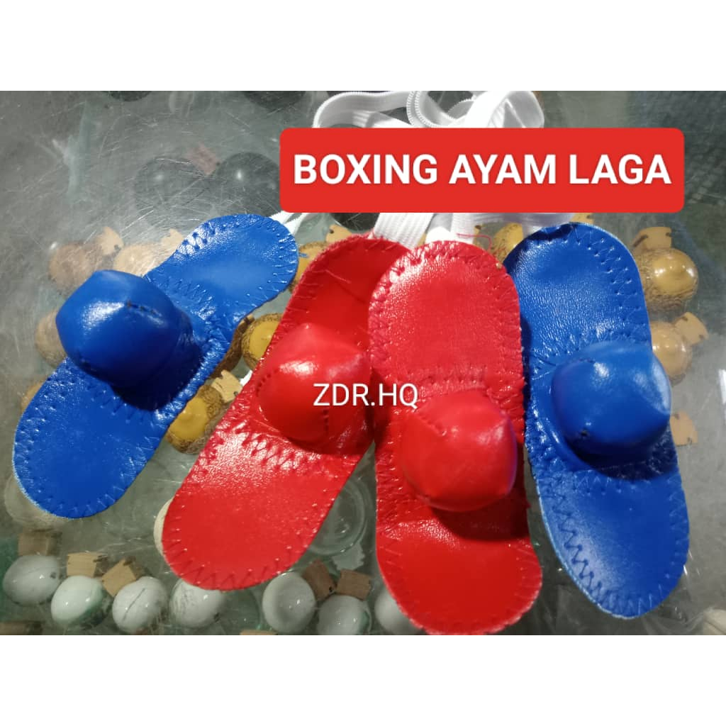 (BOXING AYAM 1set-4pc/PELAPIK TAJI AYAM)Boxing ayam laga/ayam sabung ...