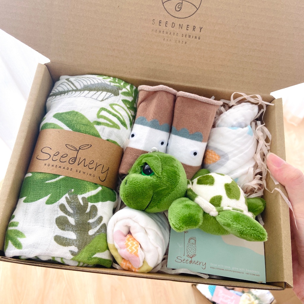 Seednery Newborn Baby Gift Set ｜Newborn Gift Hampers｜Gift box newborn ...