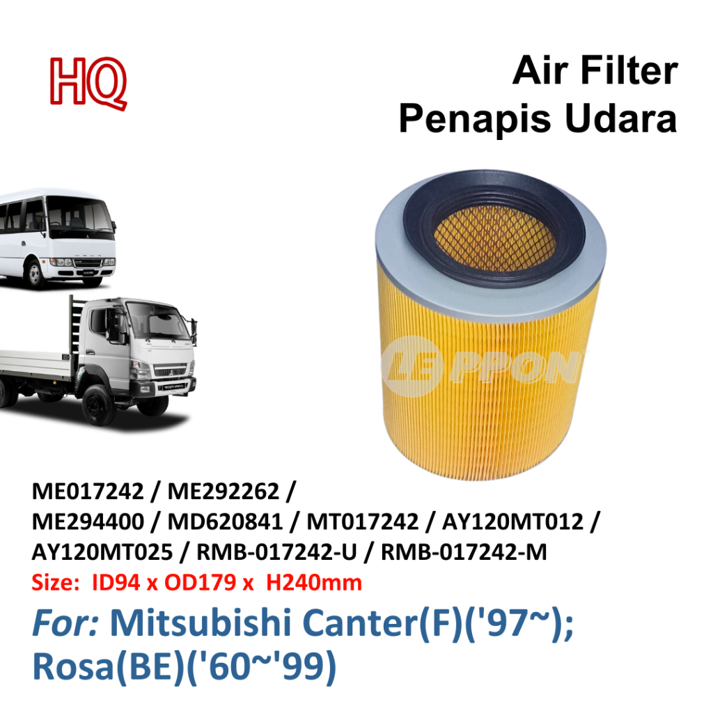 Mitsubishi Fuso Canter (FE639, FE434, FE85P) Fuso Rosa (BE) Leppon Air ...