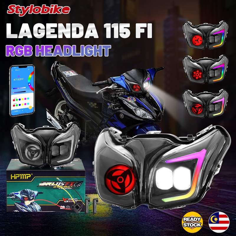 SRL 115 FI LED Lampu Depan Lagenda 115FI Headlamp LED Naruto Headlight H4 Socket Custom Head ...