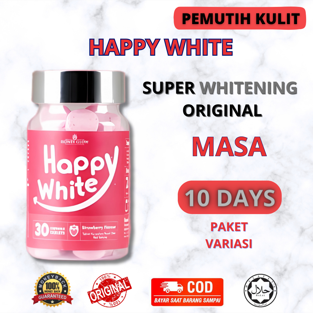 Produk Putih Happy White Supliment Whitening Collegen Supplement Ubat ...