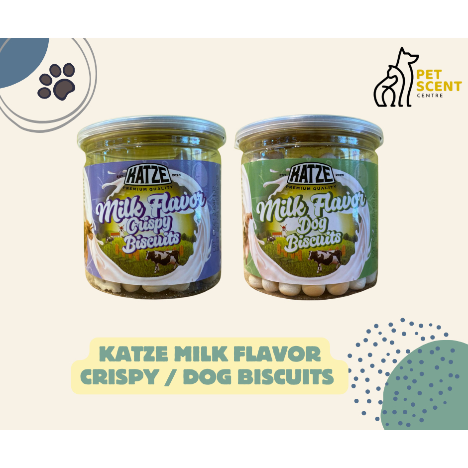 Katze Milk Flavour Crispy / Dog Biscuits 180g | Shopee Malaysia