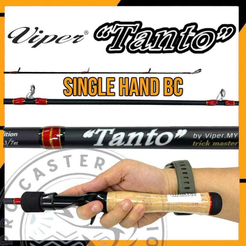 VIPER TANTO SINGLE HAND BAITCASTING FISHING ROD SINGLEHAND ROD ...
