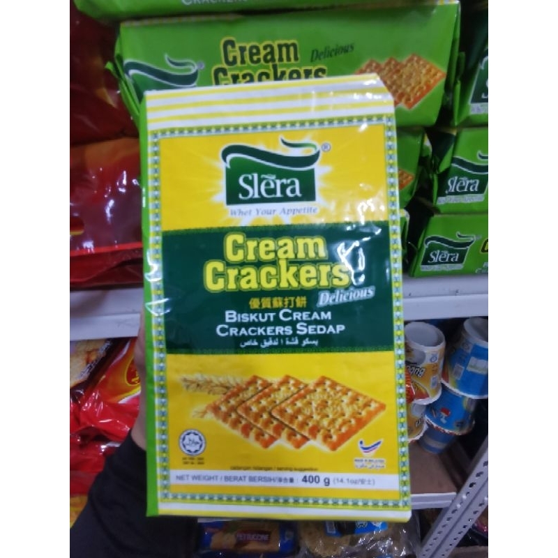 HALAL/BISKUT TEMPATAN/CREAM CRACKERS SLERA 400G | Shopee Malaysia
