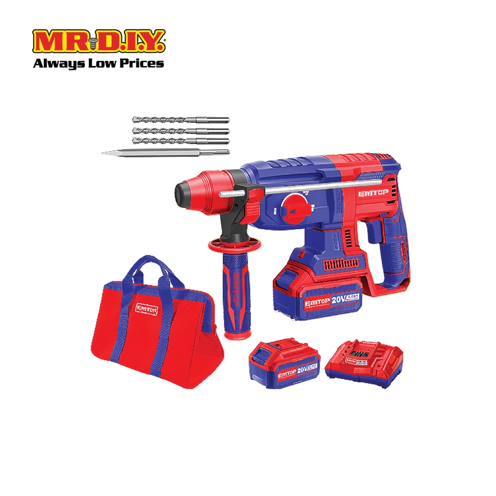 EMTOP Lithium-Ion Rotary Hammer ELRH202286-3 | Shopee Malaysia