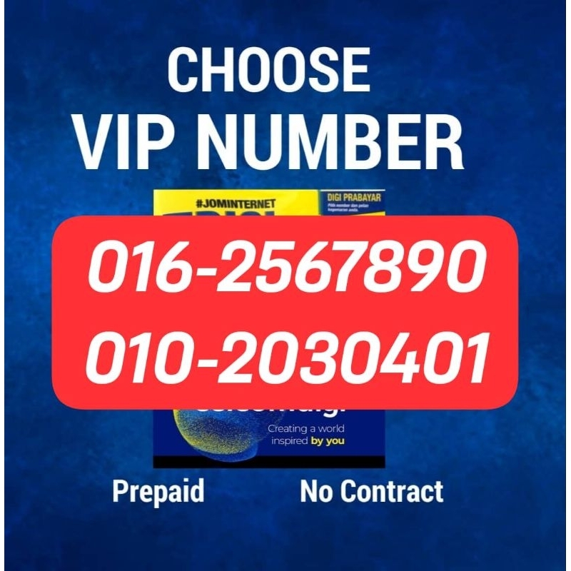 Vip Number Ladder Prepaid!! | Shopee Malaysia