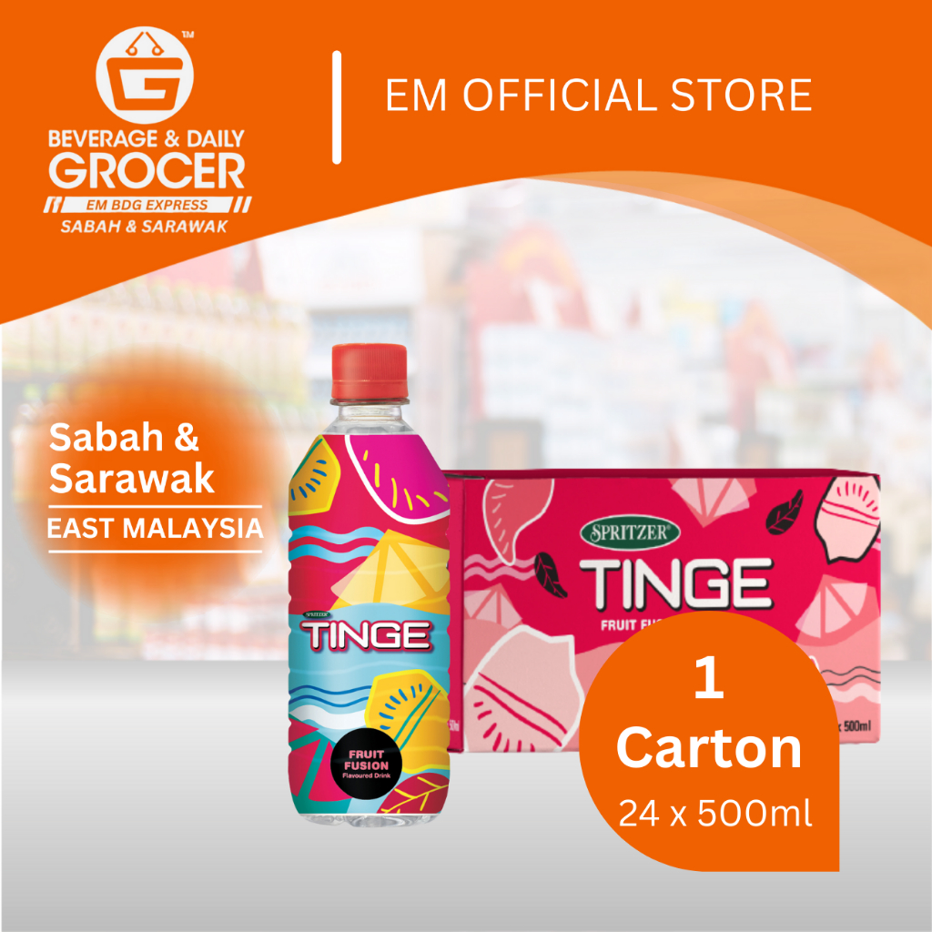 Spritzer Tinge Fruit Fusion Flavoured Drink-Cartoon Series 24x500ml (1 ...