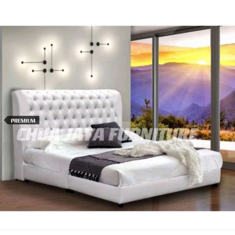 (Katil 'AG38) AMBER LEATHER HIGH QUALITY *Queen* DIVAN SET & Mattress ...