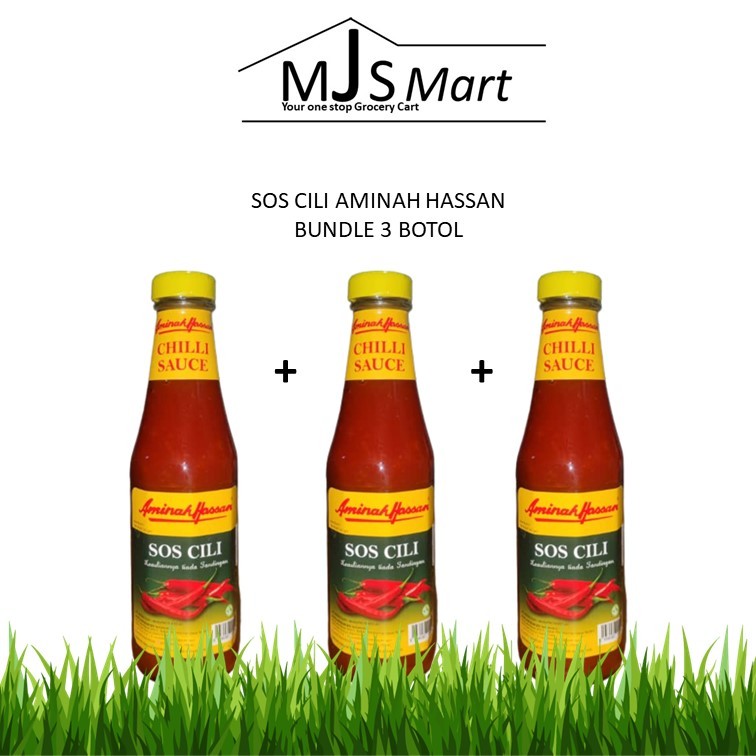 [Ready Stock] 3 Botol Sos Cili Aminah Hassan | Shopee Malaysia
