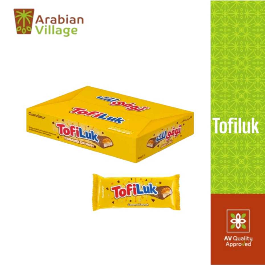 Tofiluk Caramel Crunch Chocolate Bar 33g - 1 Box 12pcs | Shopee Malaysia