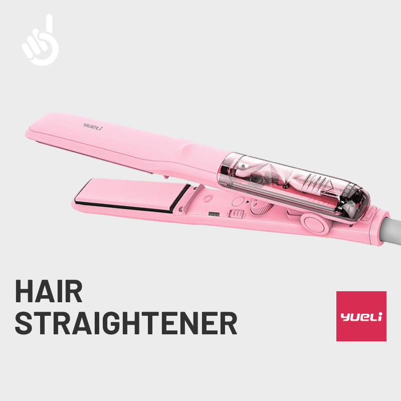 Yueli Steam Hair Straightener [6 Isometric Holes, 15s Warm Up Fast ...