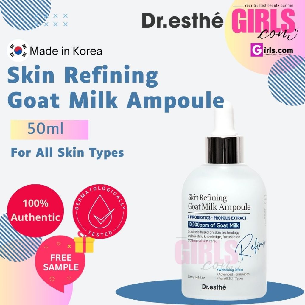 Girls.com Dr esthe Korea Skin Refining Goat Milk Ampoule 50ml For All ...