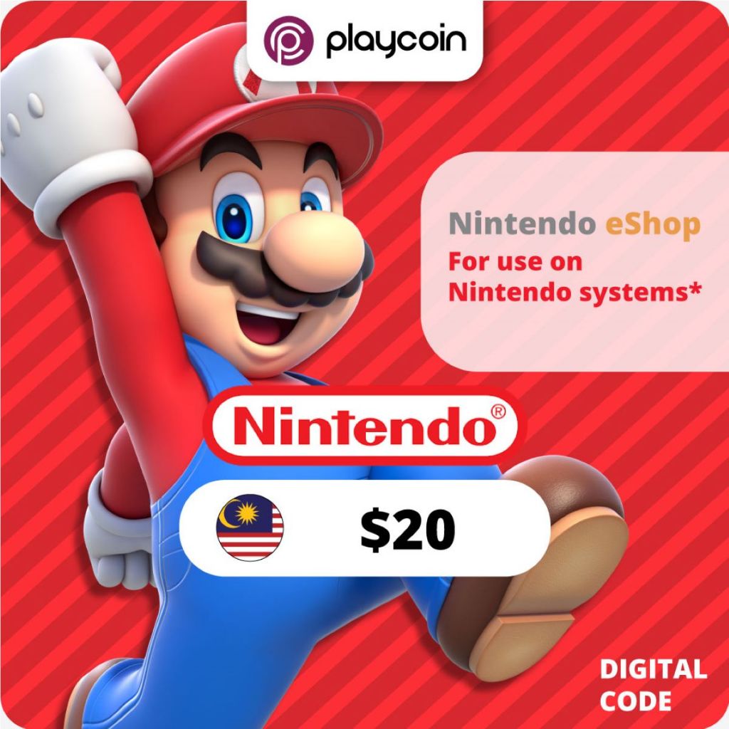 [E-MAIL Instant Delivery 24/7] Nintendo eShop Wallet - 20 USD (US) for Nintendo Switch/Switch ...