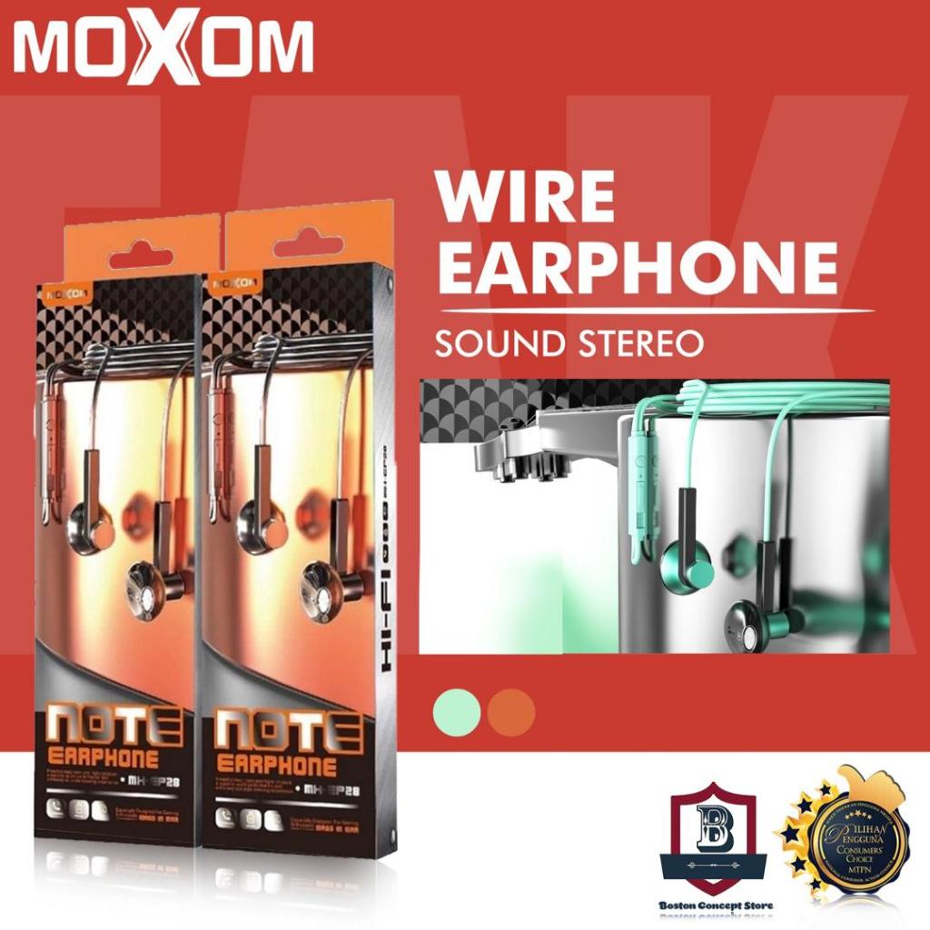 BOSTON MOXOM MX-EP28 Wired Music Headset Bass In Ear Premium Sound ...