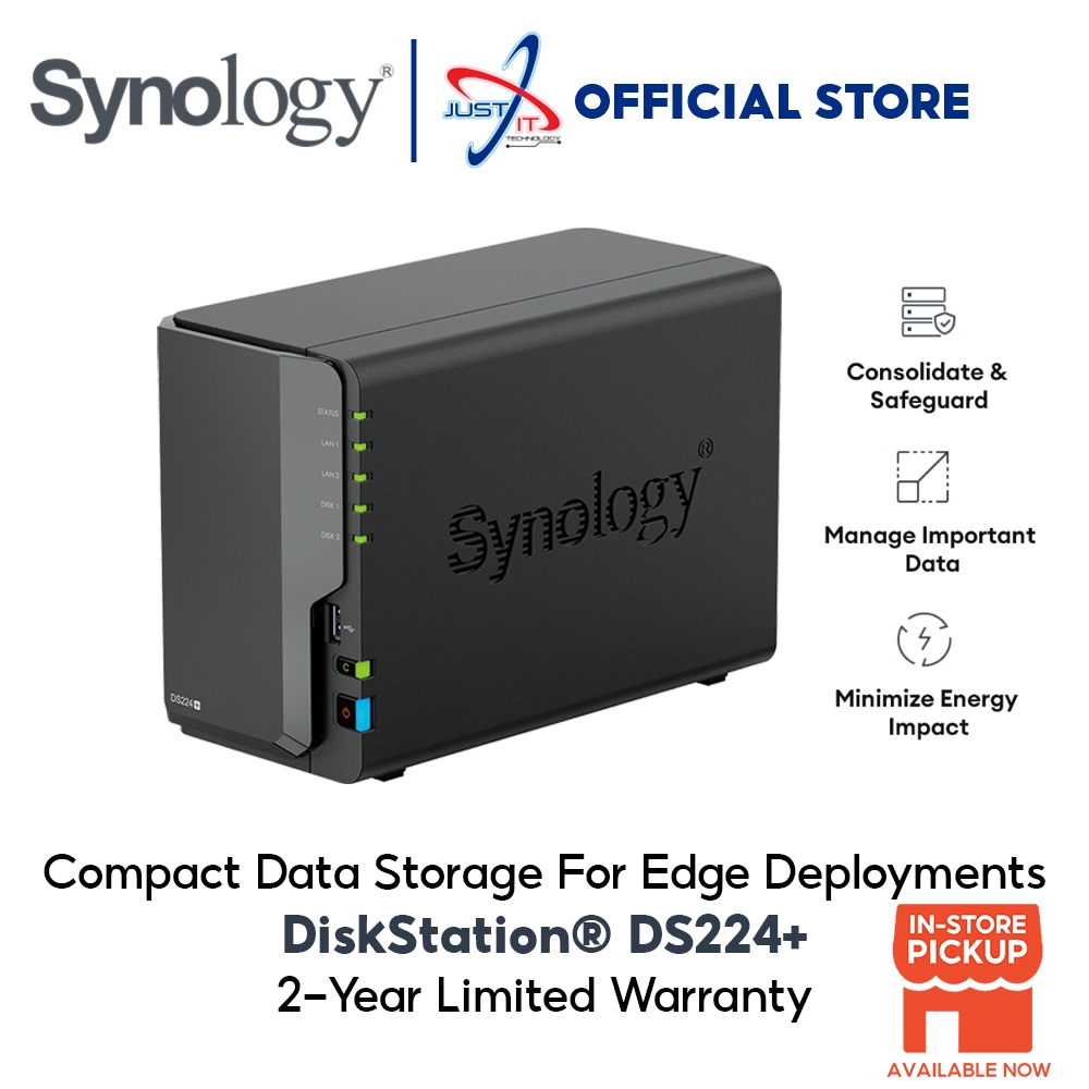 SYNOLOGY DS224+ NAS DiskStation 2-Bays with Quad Core CPU, 2GB Memory ... SYNOLOGY DS224+ NAS DiskStation 2-Bays with Quad Core CPU, 2GB Memory ...