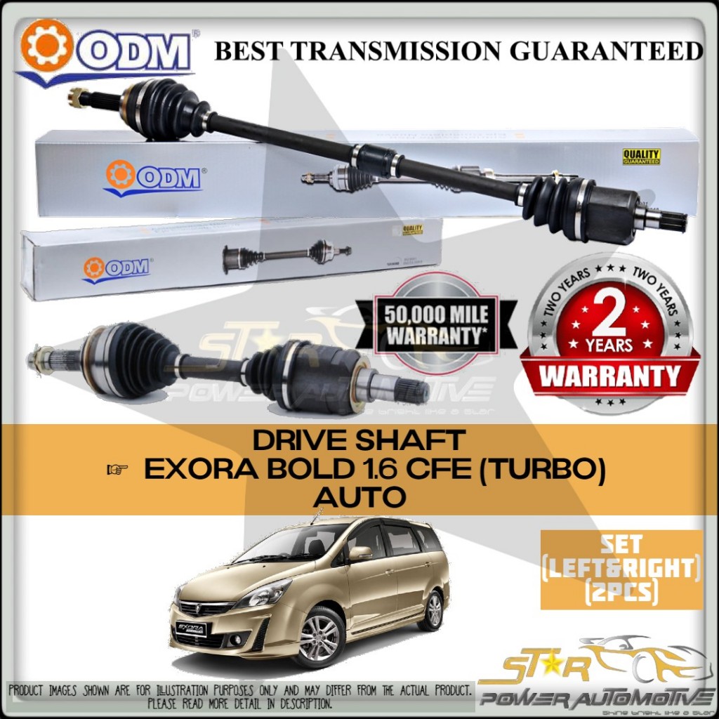 PROTON EXORA BOLD 1.6 (TURBO) ODM (CYCAR) DRIVE SHAFT (LEFT & RIGHT ...