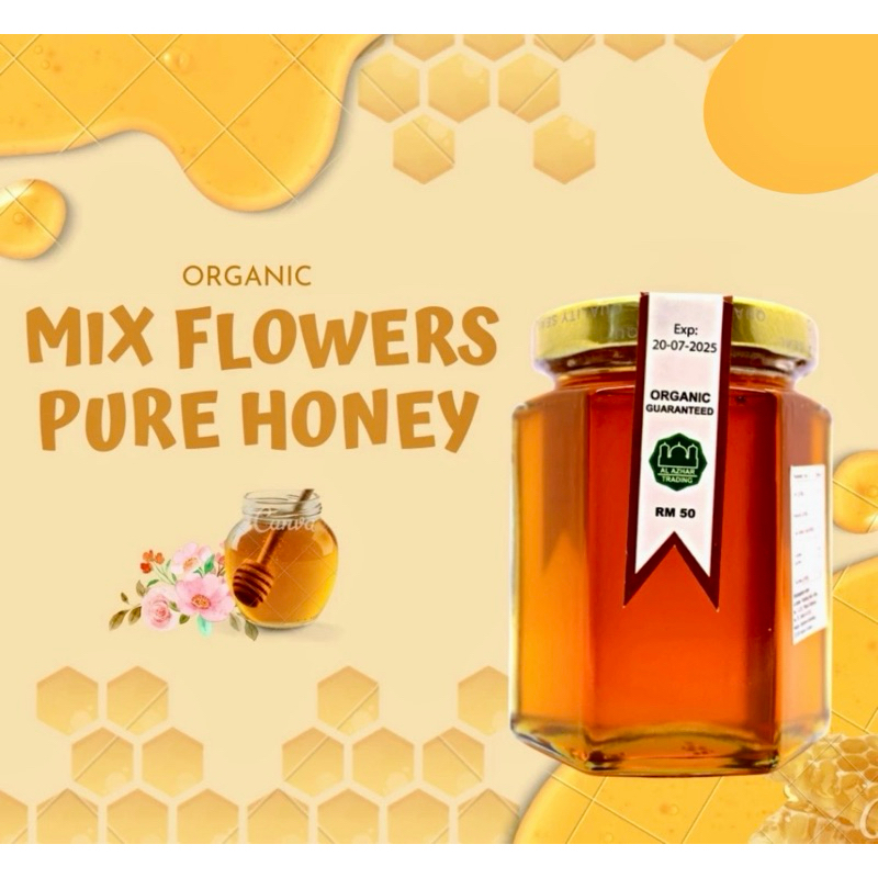 Mixed Flower Honey | Pure Honey | Organic Mixed Flower Honey | Madu ...