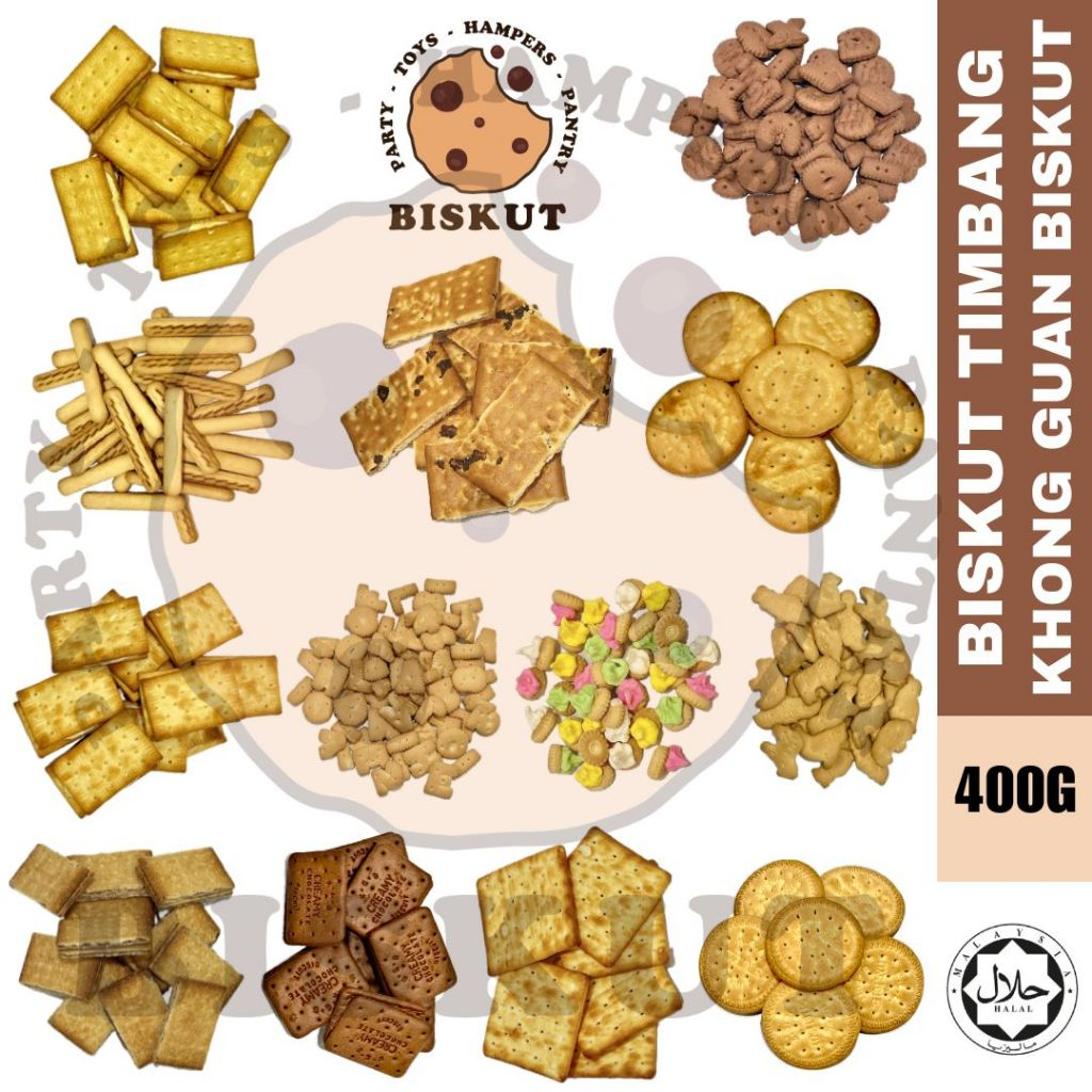 BISKUT TIMBANG 400G-KHONG GUAN/CHoco Vanilla 3 Layer Biskut/ Crips ...