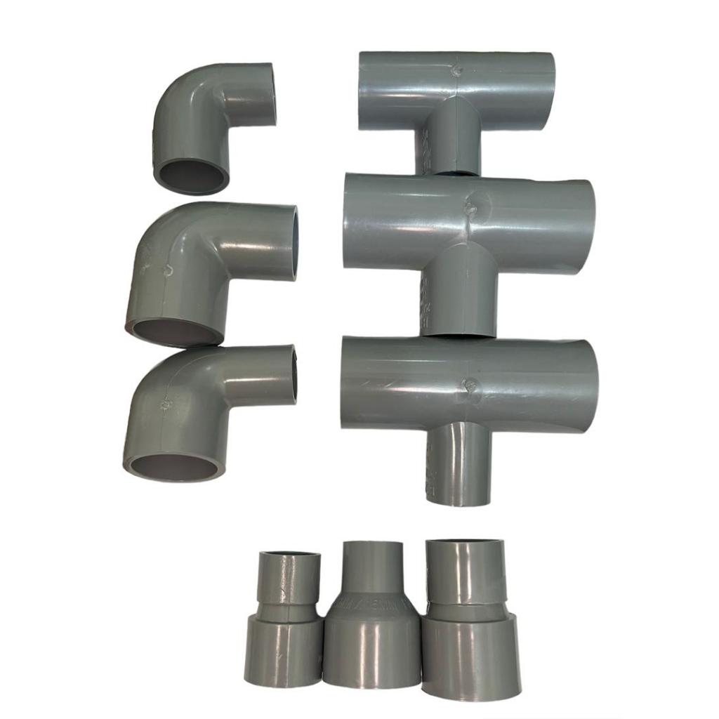 BBB 1'' 3/4 1/2 Inch PVC Reducer Fitting 15mm 20mm 25MM PVC Elbow Socket Tee Reducing Fitting ...