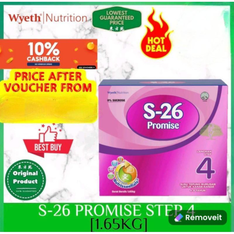S26 Promise Step 4 (1.65kg) EXP 8/2025 (Newest Stock) (Wyeth) | Shopee ...
