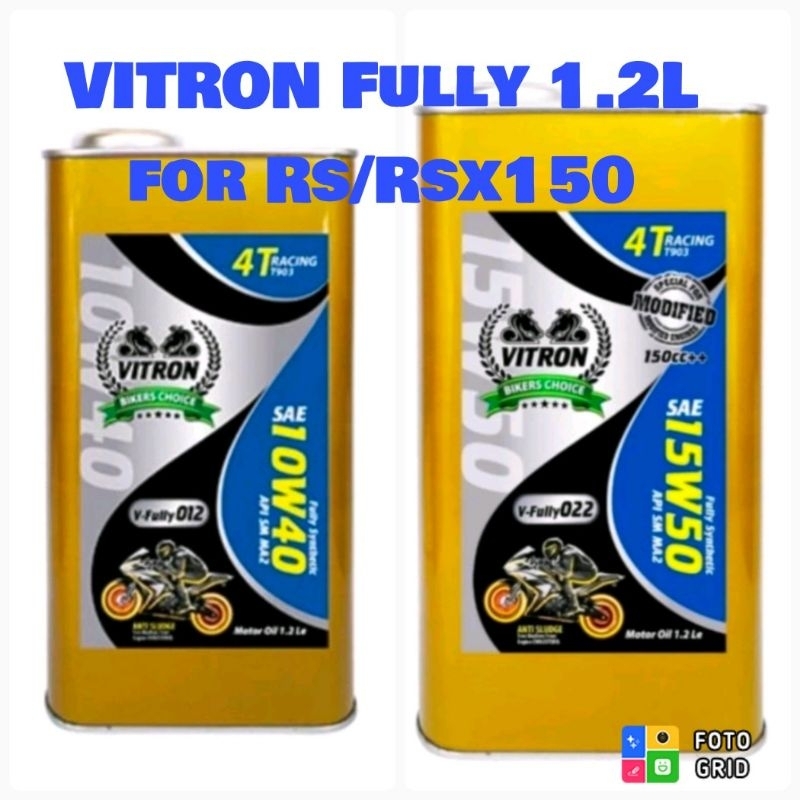 VITRON V-FULLY 012/022 FULLY SYNTHETIC SM 1040/1550 1.2L | Shopee Malaysia