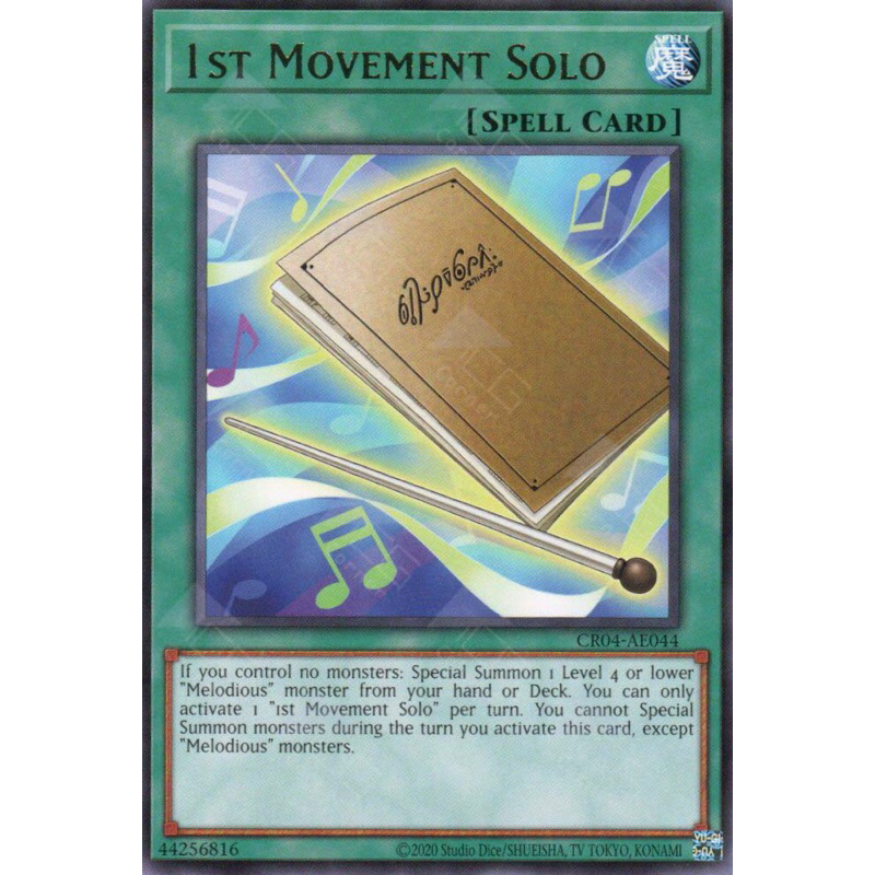 Yugioh CR04-AE044 1st Movement Solo (R) | Shopee Malaysia