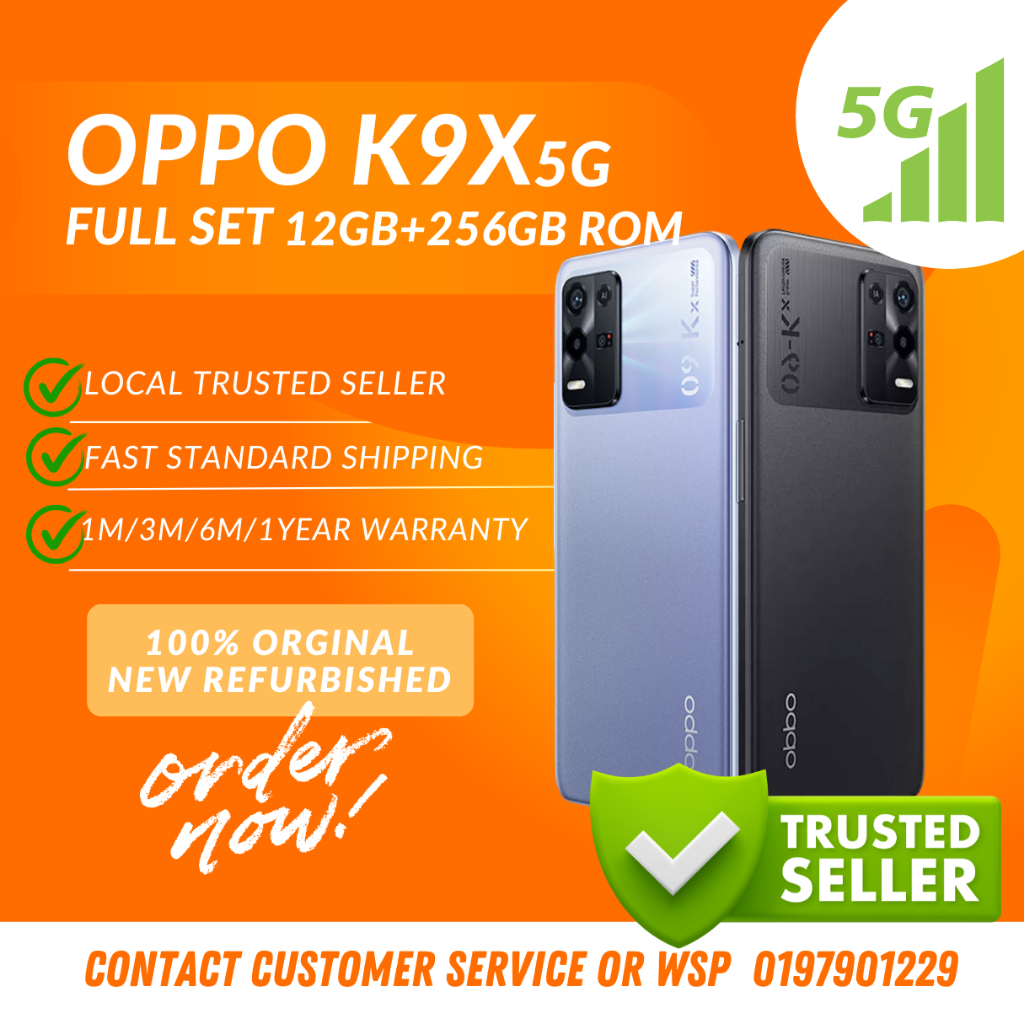 (LIVE REVIEW) OPPO K9X 5G VOLTE (12GB+256GB ROM) NEW I Full Set Refurbished 100% Original I ...