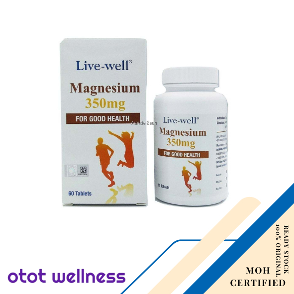 LIVE-WELL MAGNESIUM 350MG 60'S (EXP:11/2025) | Shopee Malaysia