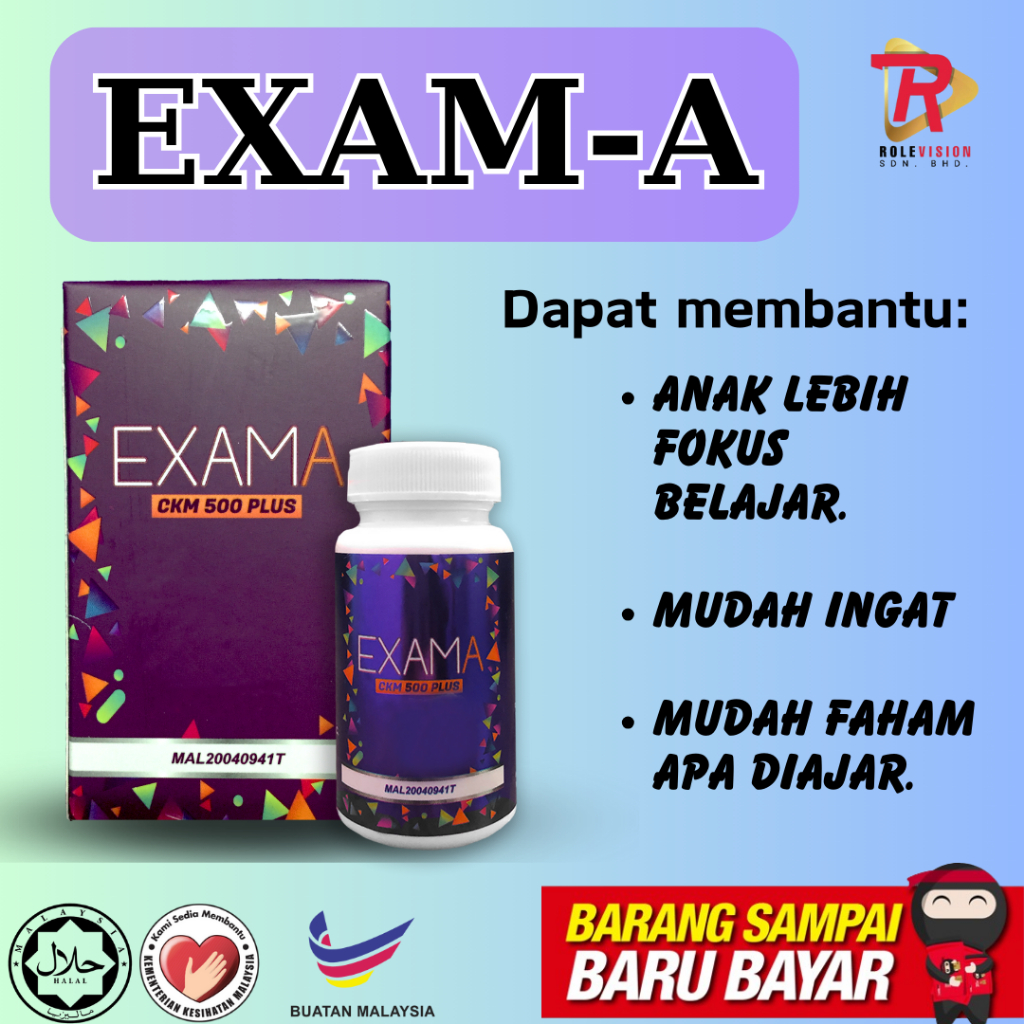 ORIGINAL HQ EXAMA MINDA CERDAS AKTIF | Exama Original Hq 100% | Shopee ...