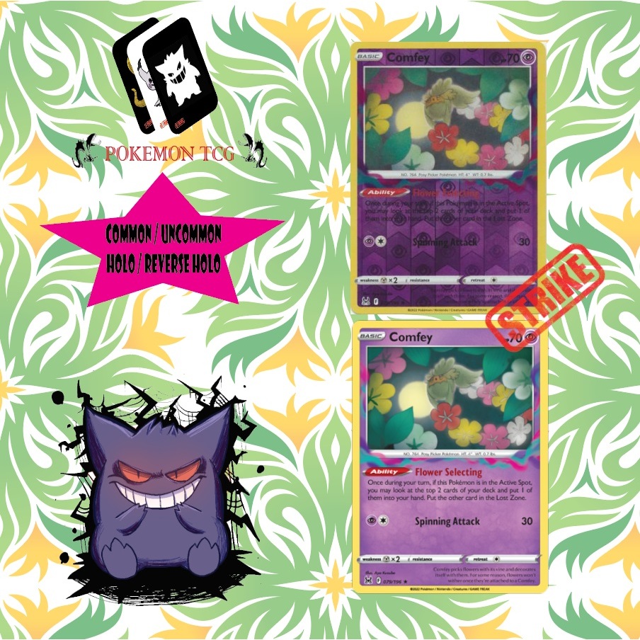 Pokemon Trainer Card - Comfey 079/196 Lost Origin | Shopee Malaysia