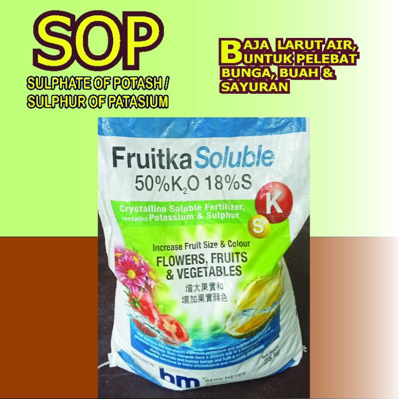 #500g#(Fruitka Soluble # SULPHUR OF POTASSIUM)#SOLUBLE#500g#PELEBAT ...