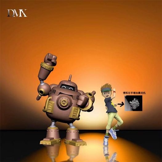 DMX Studio - Guardromon & Shiota Hirokazu Digimon Resin Statue GK Anime ...