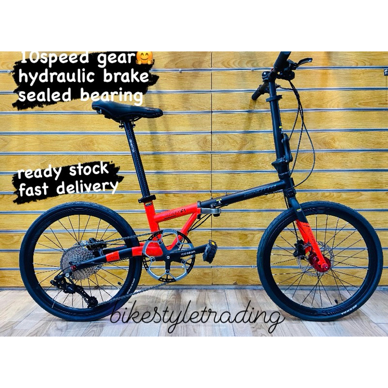 Benotto 2008 20"(451) Folding Bike 10sp Hydraulic Disc Basikal Lipat ...