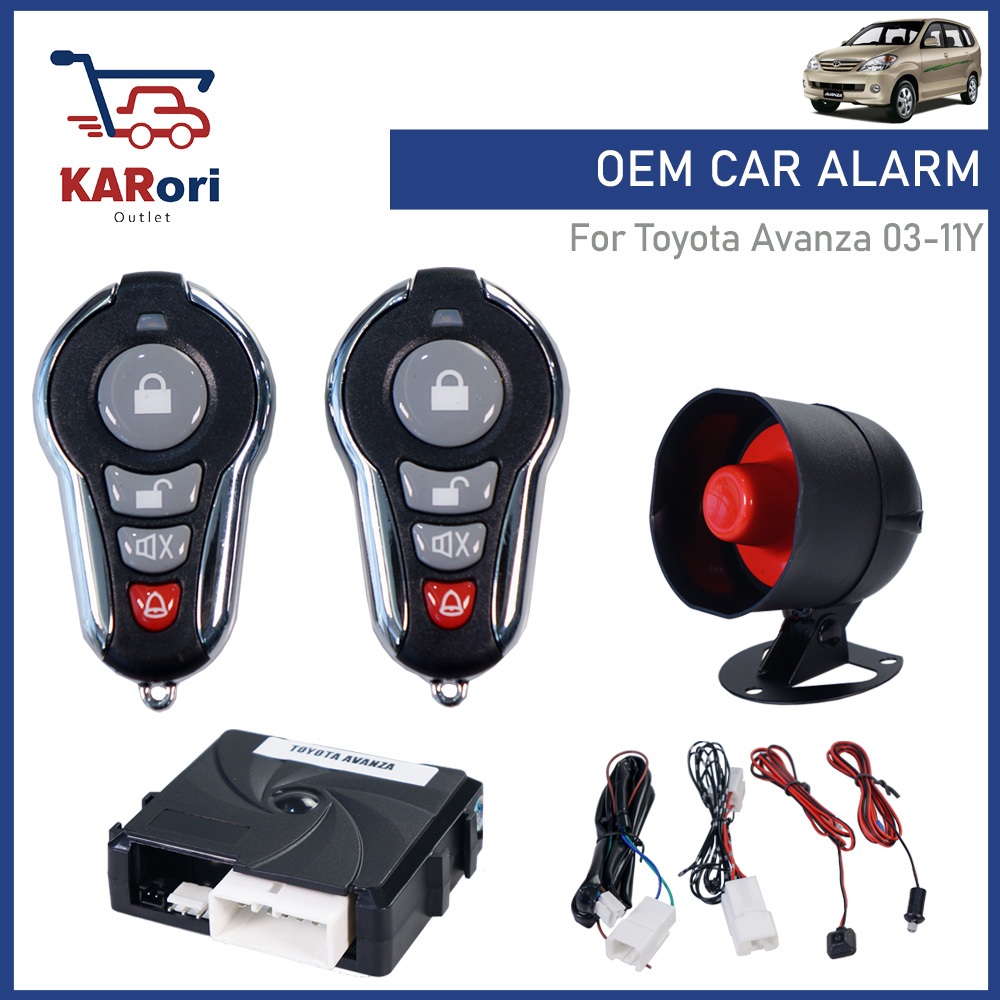 TOYOTA AVANZA 2003-2011Y OEM PLUG & PLAY CAR ALARM / AVANZA 03 OEM ...