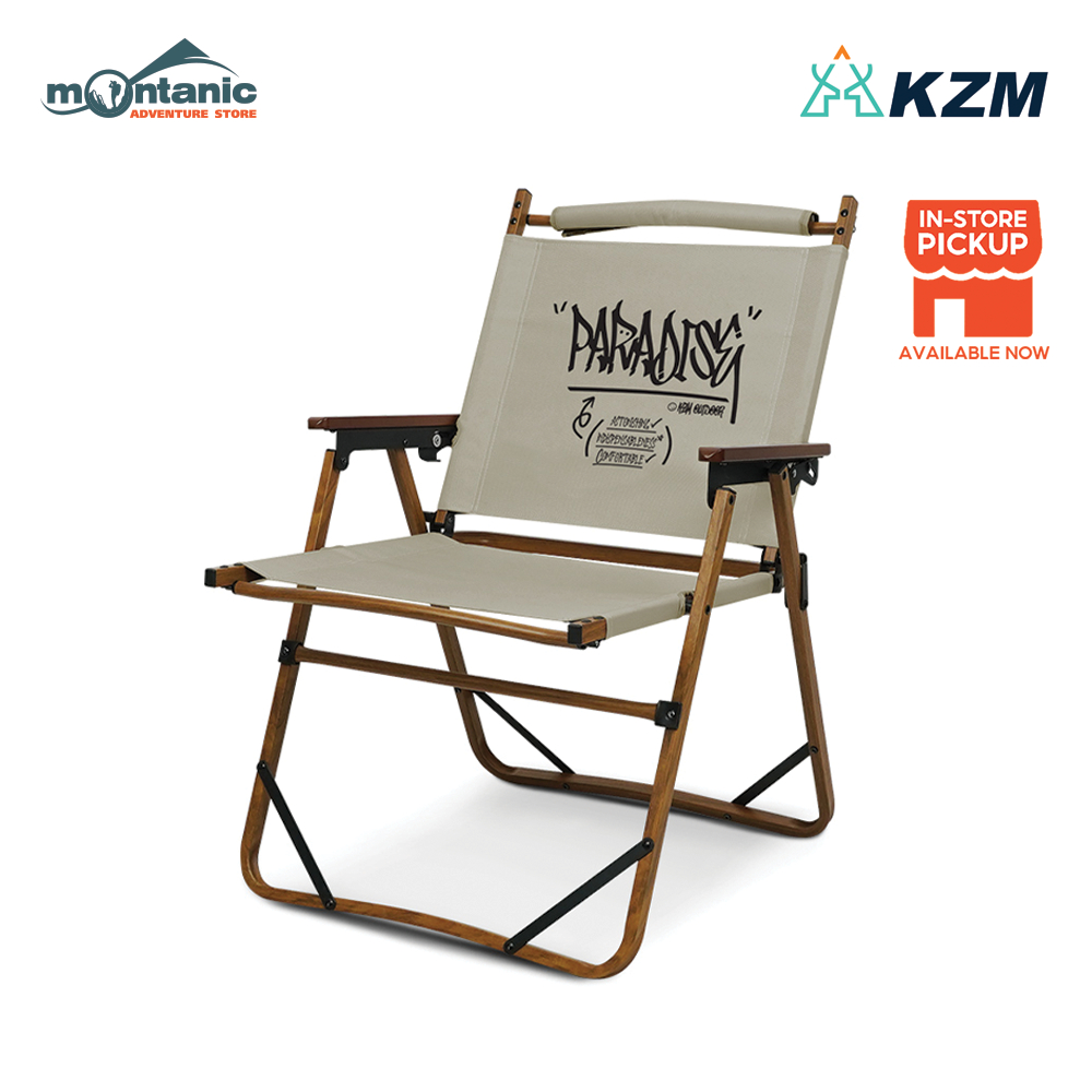 KZM Paradise Chair - 100kg Capacity Portable Folding Kerusi Camping ...