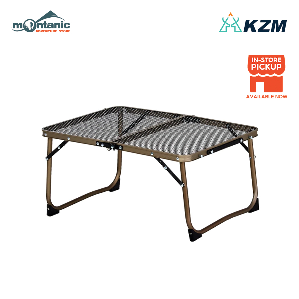 KZM Iron Mesh Picnic Table - Outdoor Meja Camping Lipat Foldable Table ...